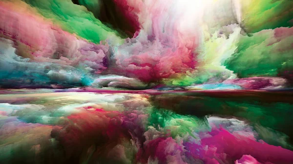 Inner Land. Seeing Never World series. Abstract background made of ...