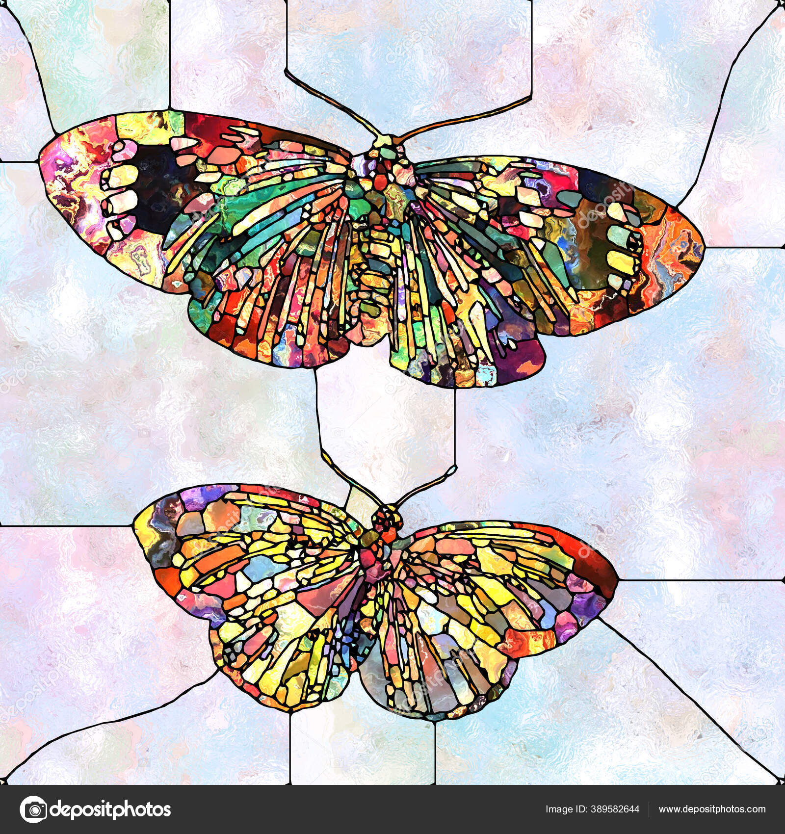 Broken Light Unity Stained Glass Series Design Made Pattern Color ...