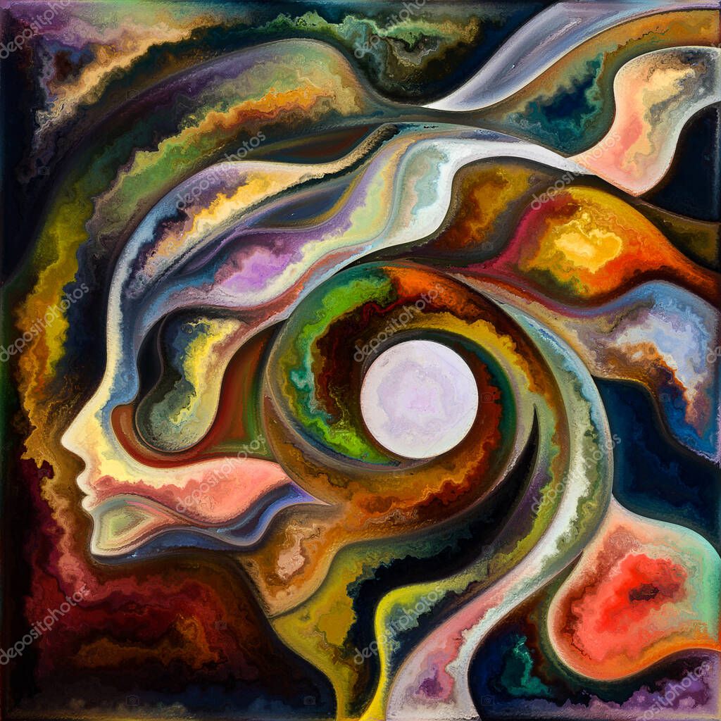 Flujo espectral. Colores en nosotros serie. Composición de fondo de ...