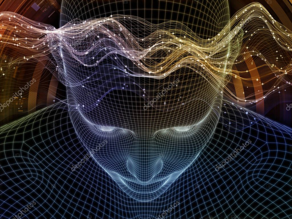 Luz interior. Serie Mente L cida. Fondo compuesto de representaci n 3D ...