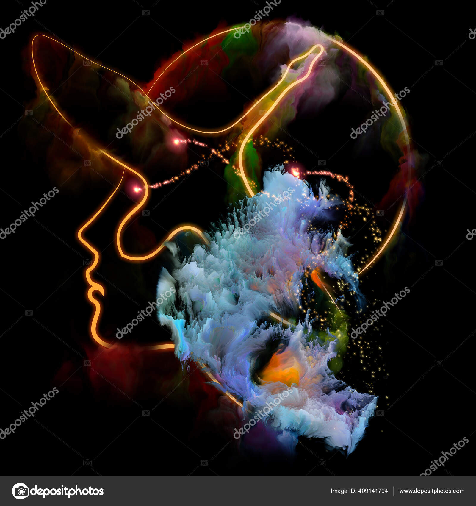 Simbol Manusia Kesatuan Dari Garis Garis Yang Didefinisikan Bentuk ...