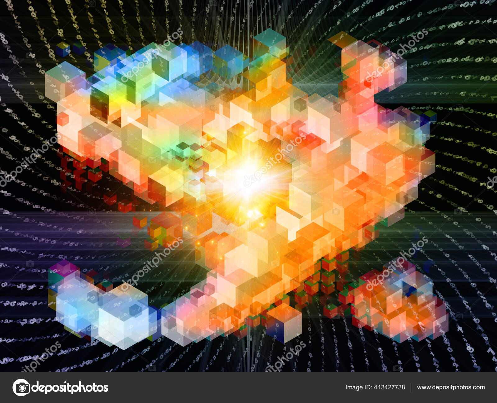Virtual Construction Series Spectral Cubes Numbers Grids Composition ...