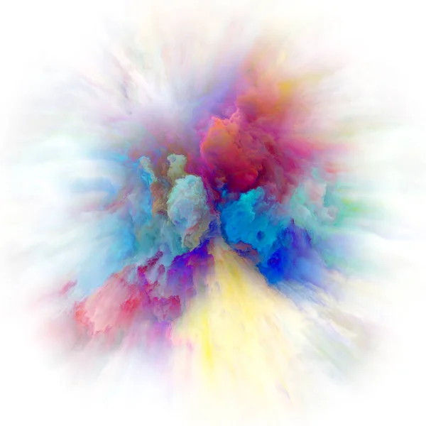 Color Emotion series. Design composed of color explosion as a metaphor ...