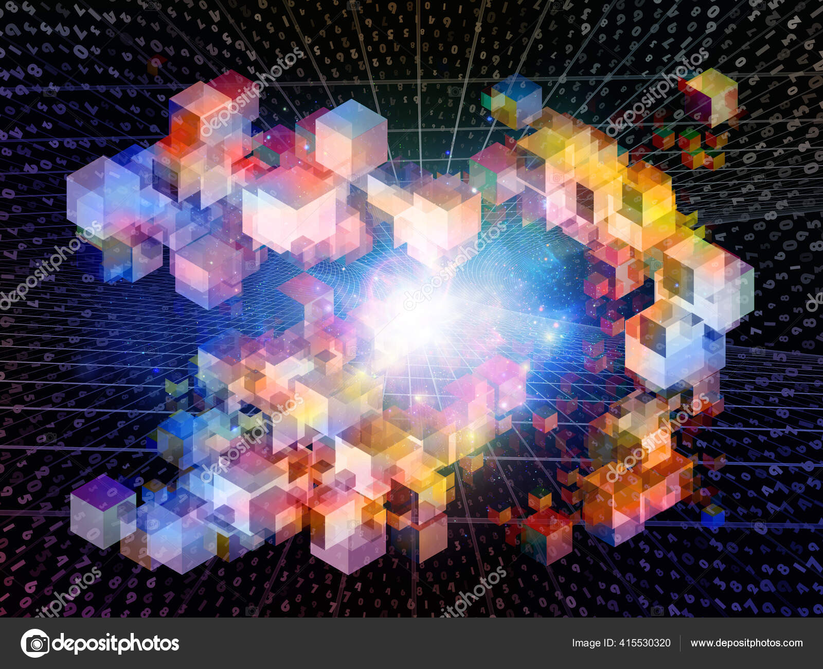 Virtual Construction Series Spectral Cubes Numbers Grids Composition ...