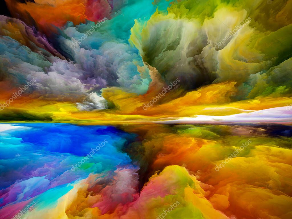 Montañas Espectrales. Escapar a la serie Reality. Imagen de la puesta ...