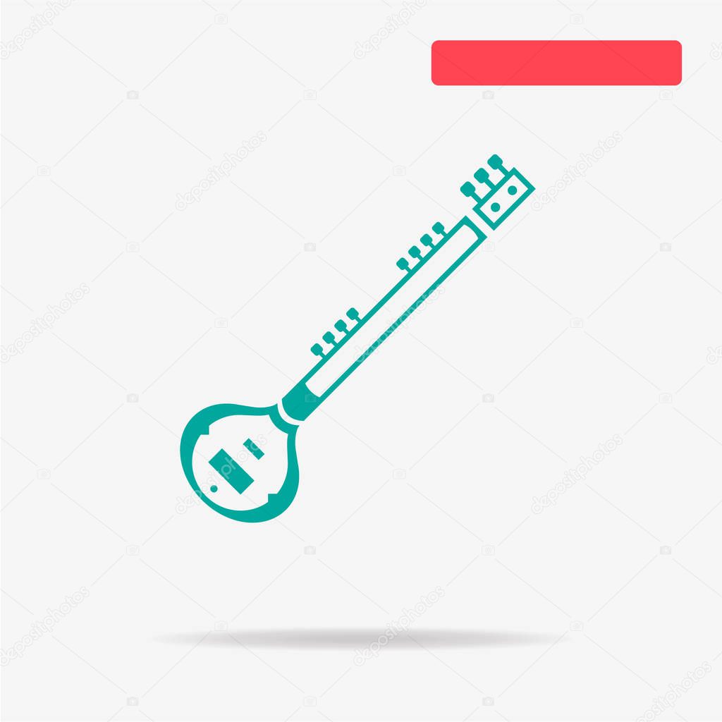 Icono de la guitarra. Ilustraci n del concepto vectorial para el dise o. 2024