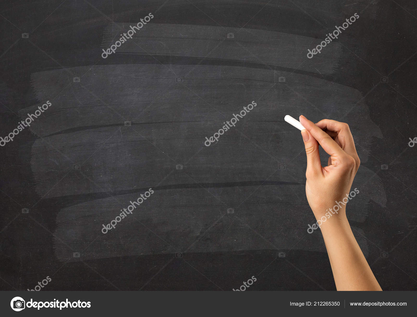 Hand holding chalk — Stock Photo © ra2studio #212265350