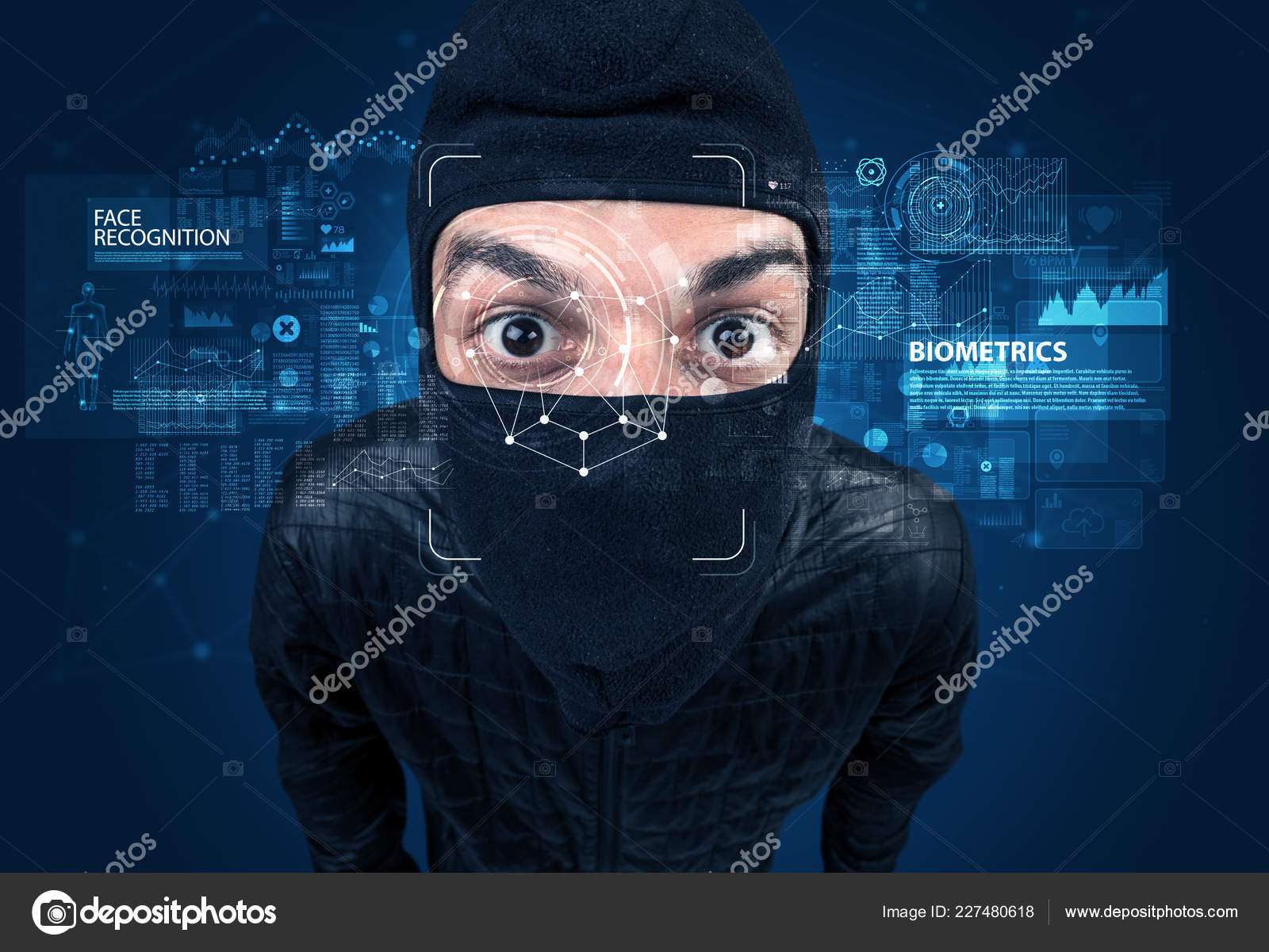 Face detection and recognition Stock Photo by ©ra2studio 227480618