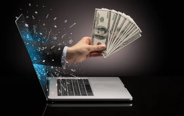 Laptop money Stock Photos, Royalty Free Laptop money Images | Depositphotos