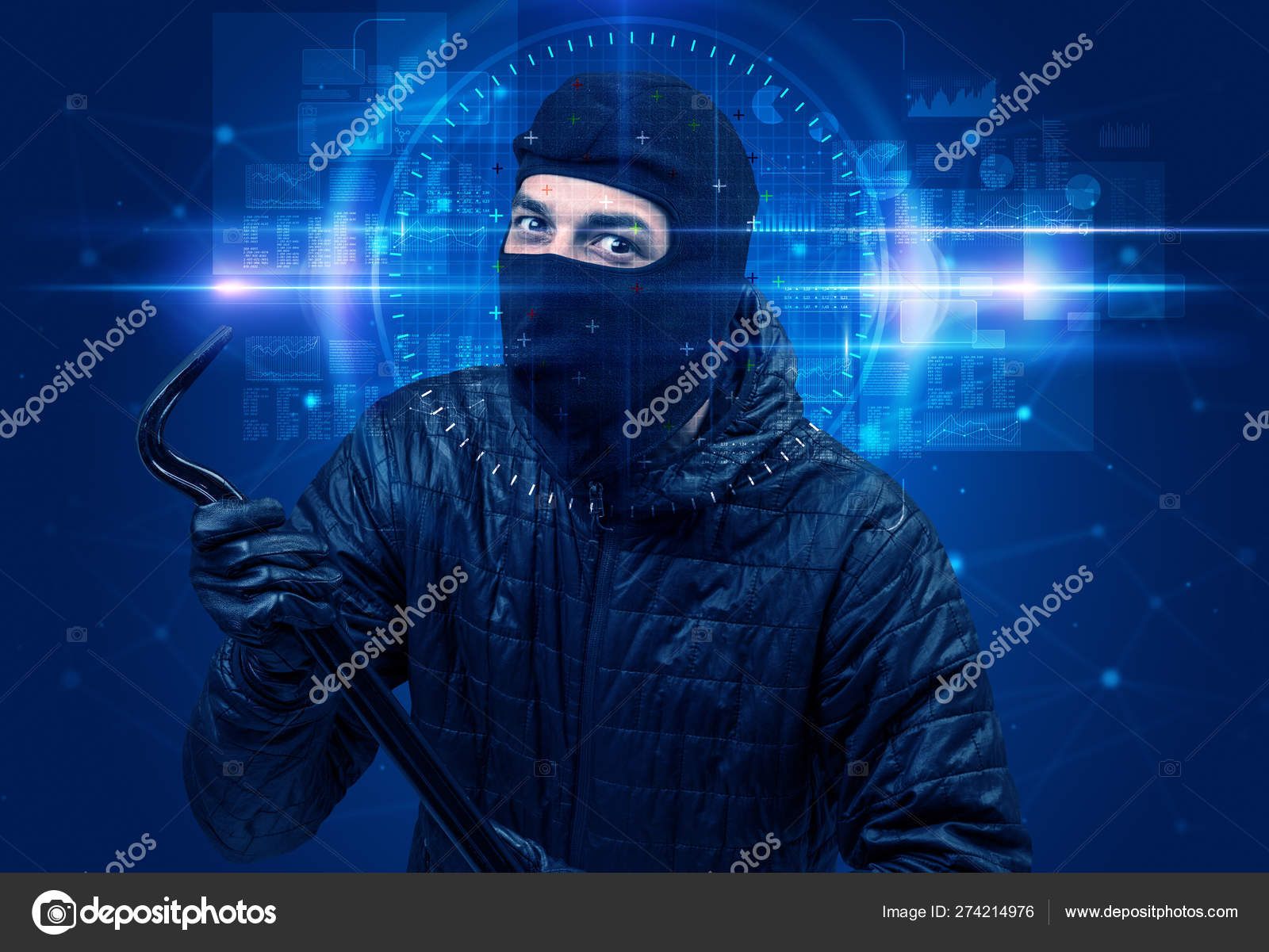 Facial recognition system Stock Photo by ©ra2studio 274214976