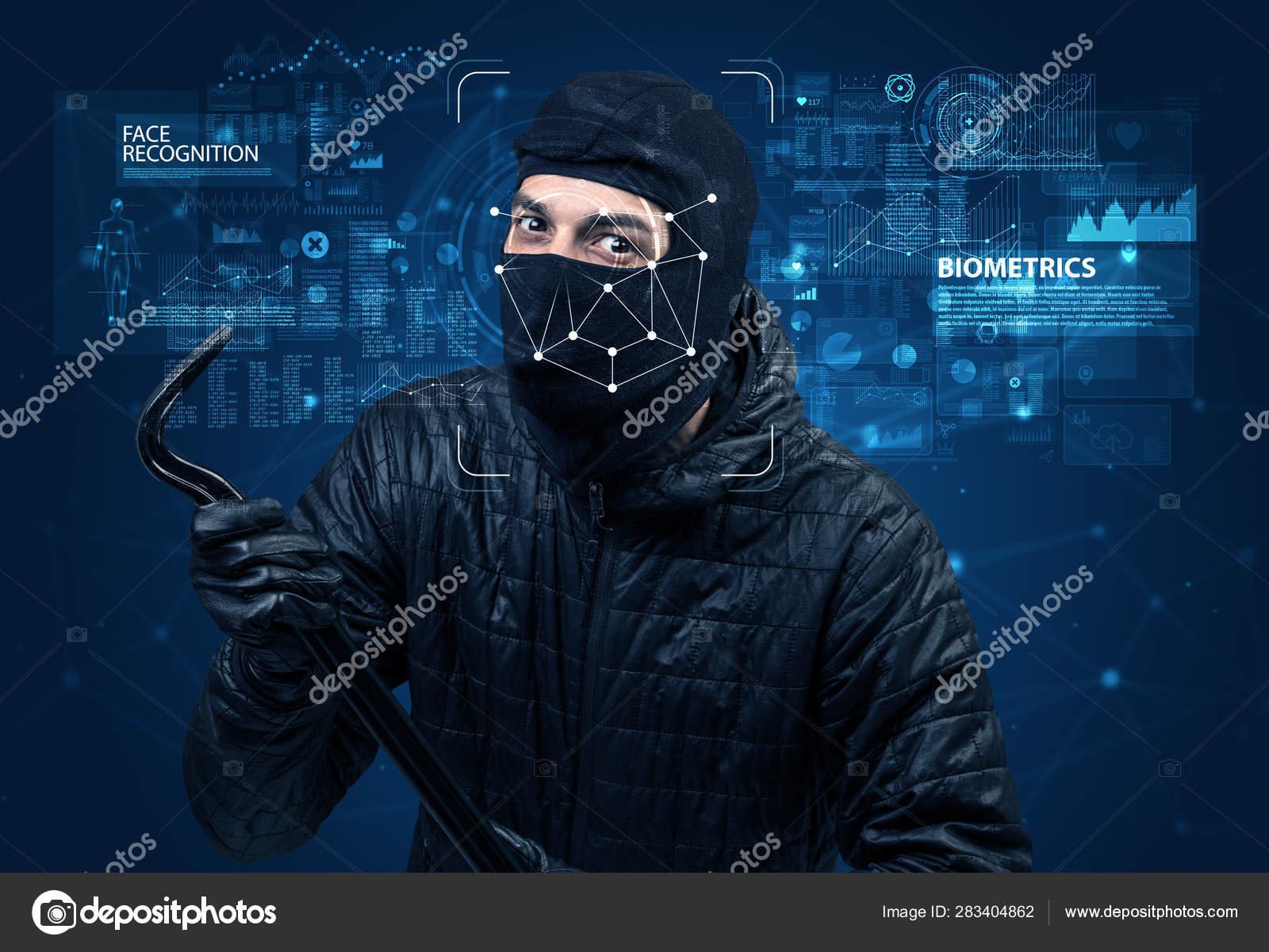 Face detection and recognition Stock Photo by ©ra2studio 283404862