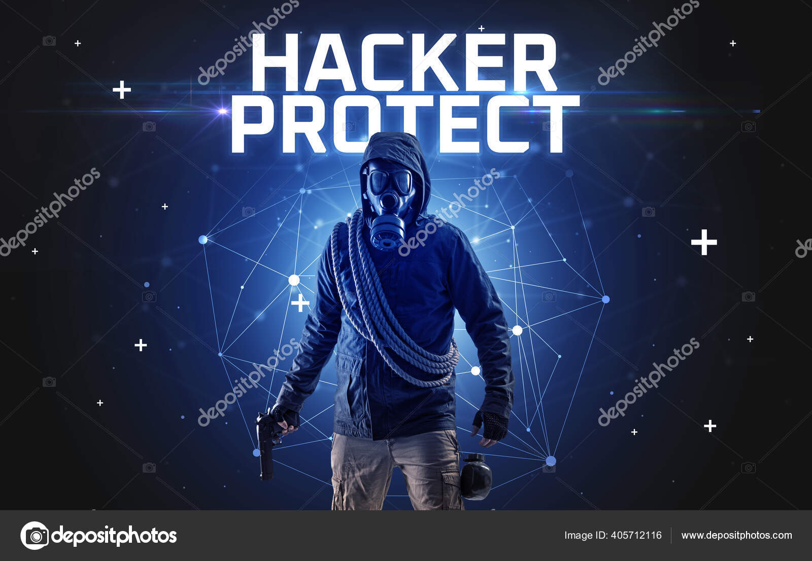 Mysterious hacker, online attack concept — Stock Photo © ra2studio ... Mysterious hacker, online attack concept — Stock Photo © ra2studio ...