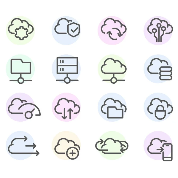 Cloud computing icons Stock Vector Image by ©Lumumba #11896130
