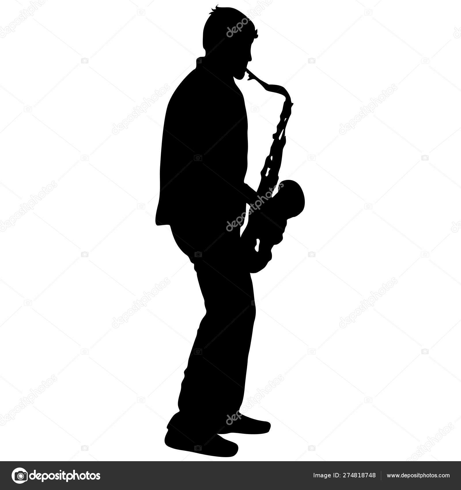 Sax Player Silhouette