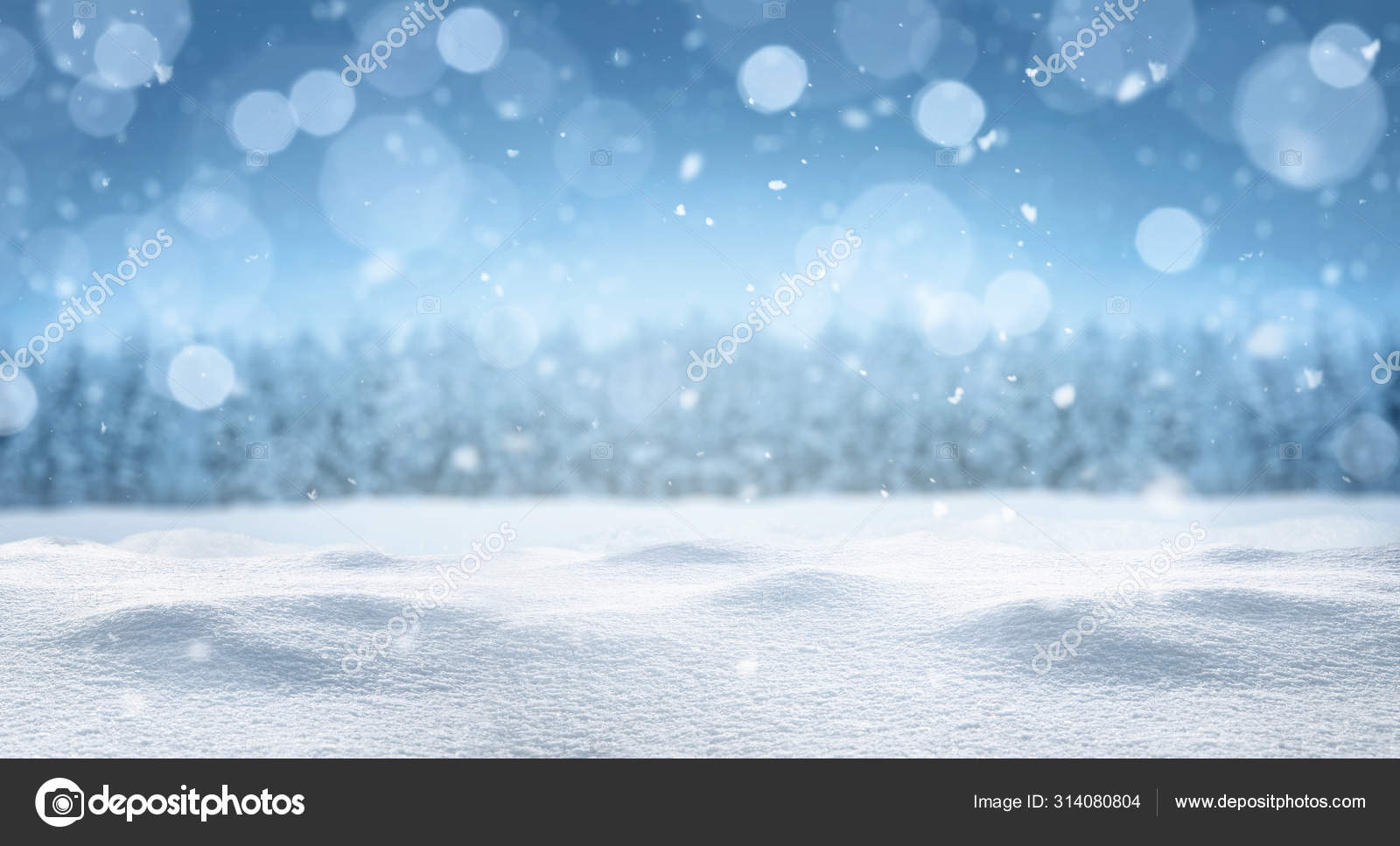 Empty panoramic winter background Stock Photo by ©Rangizzz 314080804