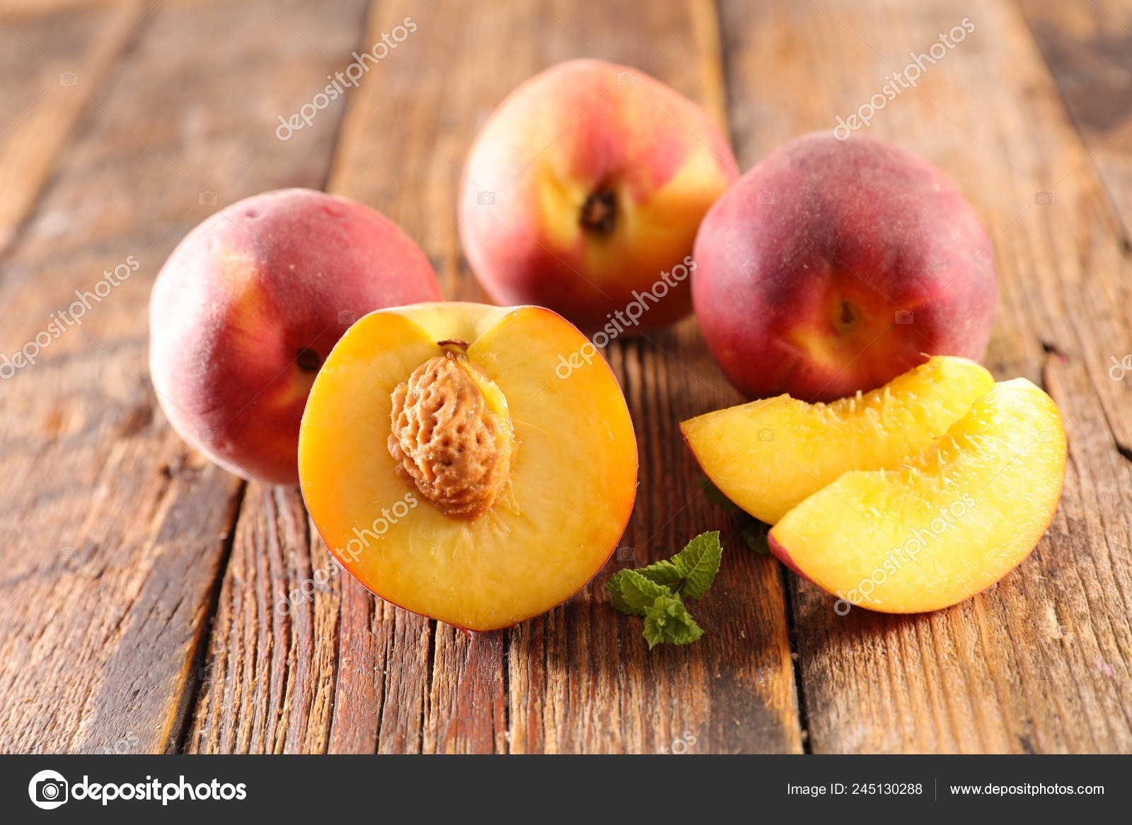 Peach Wood Background Stock Photo by ©studioM 245130288