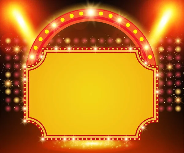 Retro stage shining banner background Stock Vector by ©DarkBird 171778286