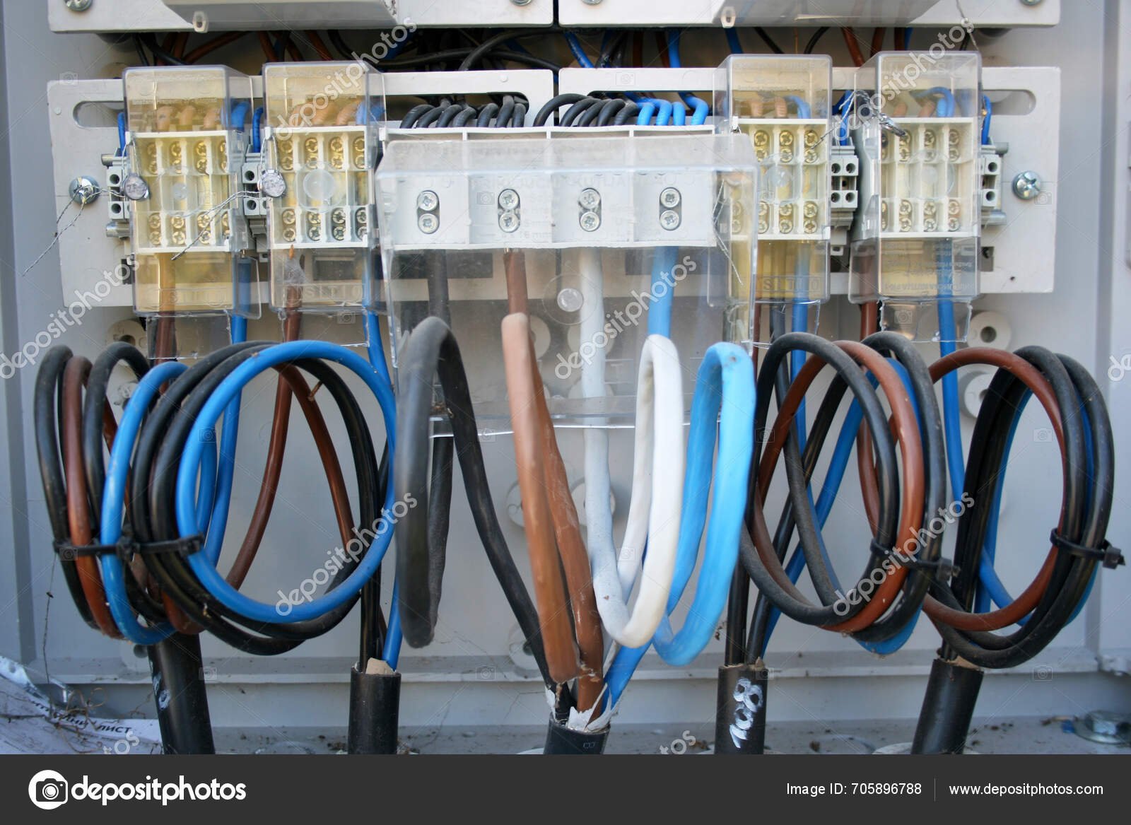Electrical System Power Meter Installation — Stock Editorial Photo ...