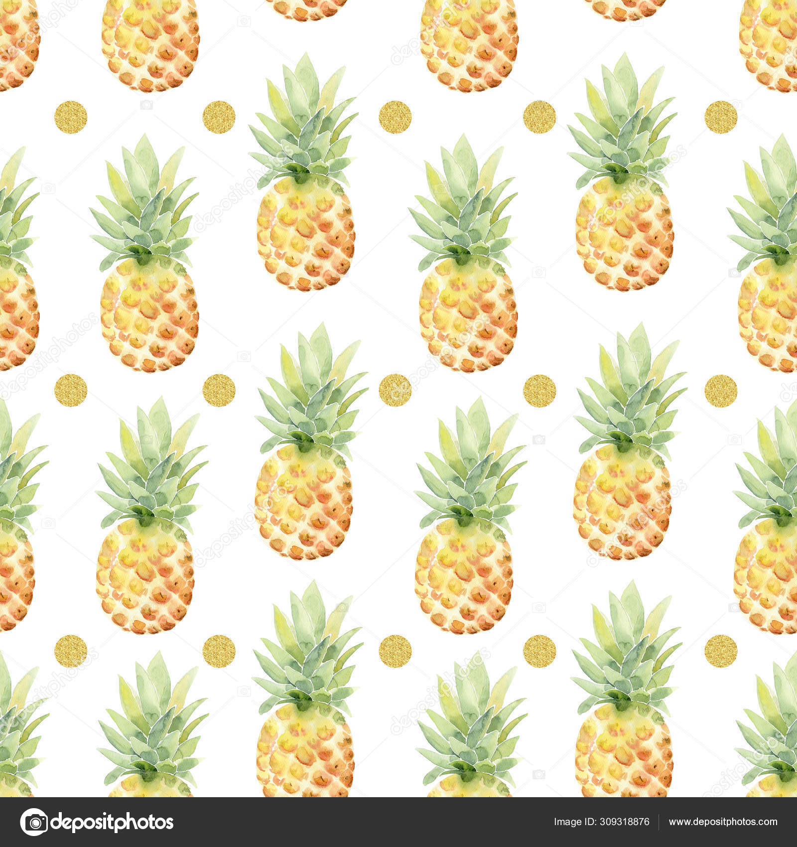 Pineapple Watercolor