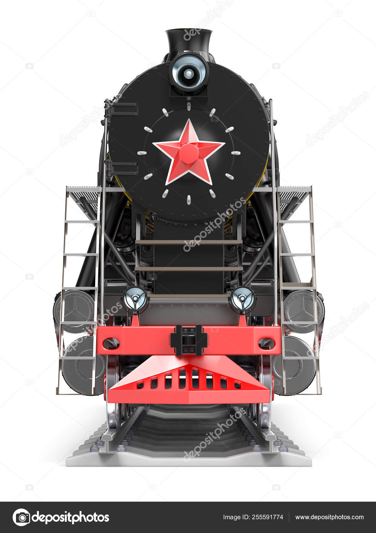 Old Steam Train Front