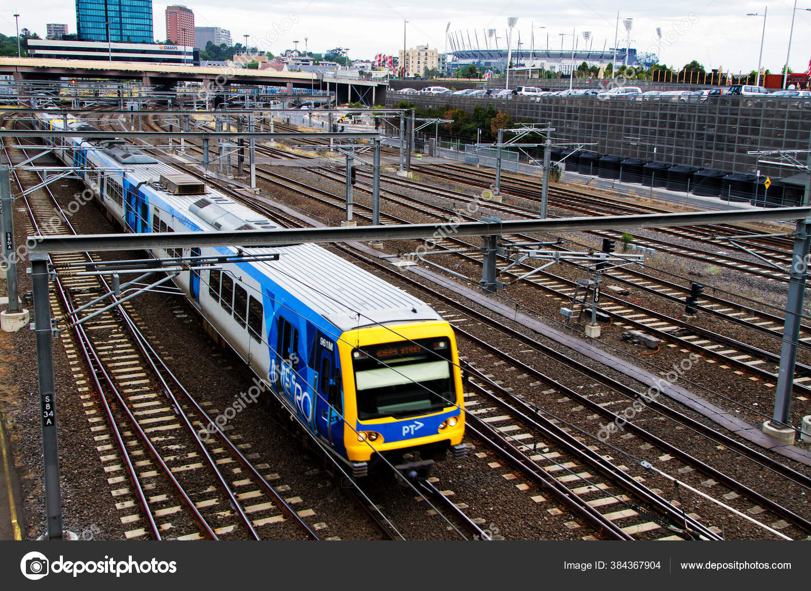 Train Tracks Leading Melbourne Victoria Australia — Stock Editorial ...