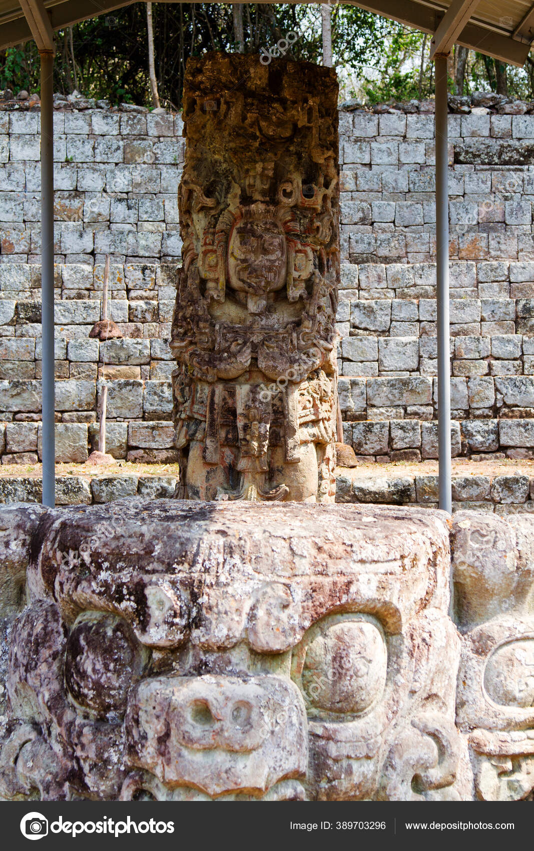 Copan Ruins Archeological Site Copan Ruinas Honduras Central America — Stock Photo © kefirm ...