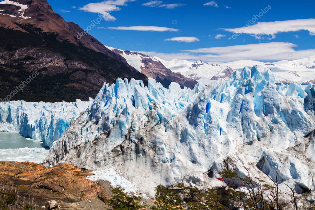 Glaciar Perito Moreno en Patagonia, Argentina. Parque Nacional Los ...