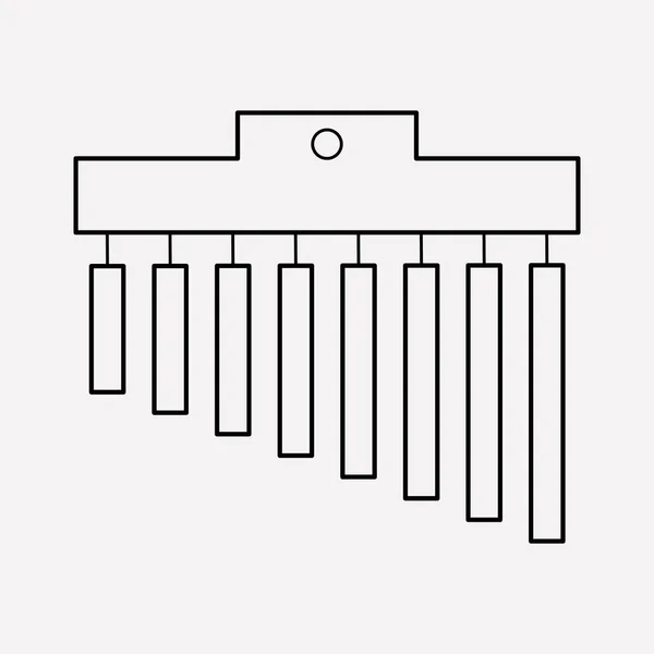 Chimes Instrument Drawing