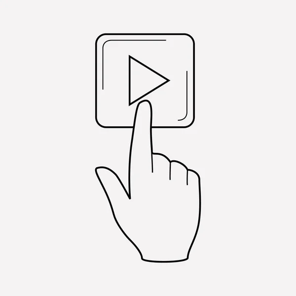 Cursor play button Vector Art Stock Images | Depositphotos