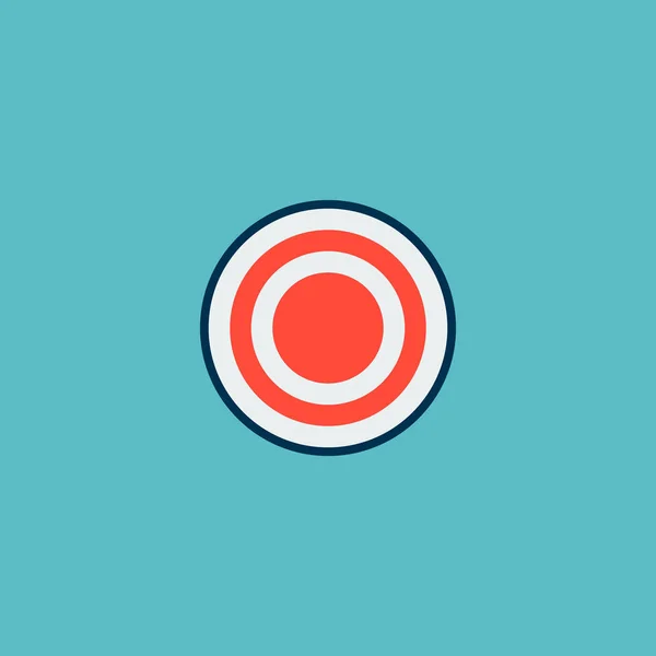 Target icon flat element. illustration of target icon flat isolated on ...