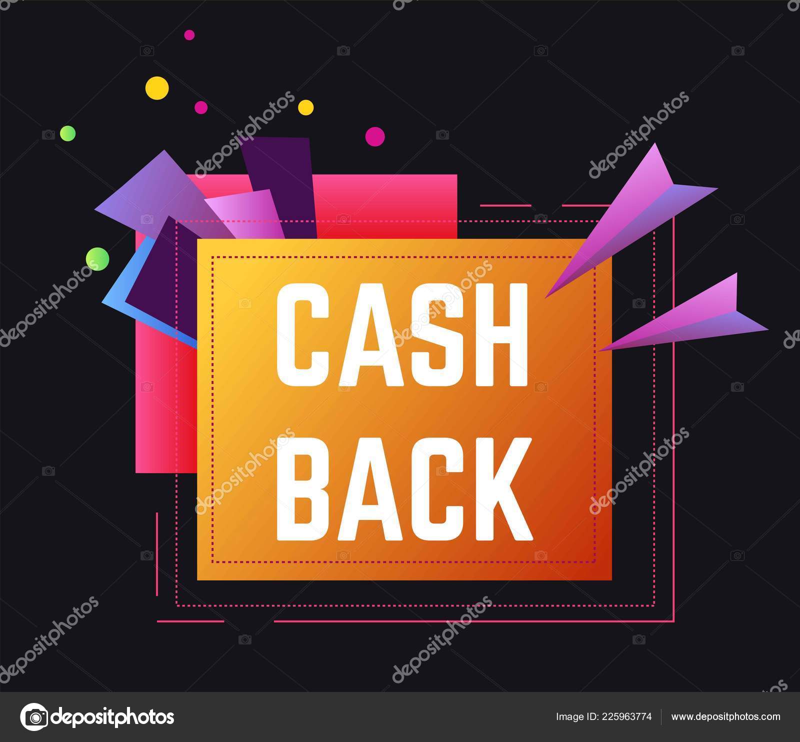 Cash Back Sign Financial Service Money Logotype — Stock Vector ...