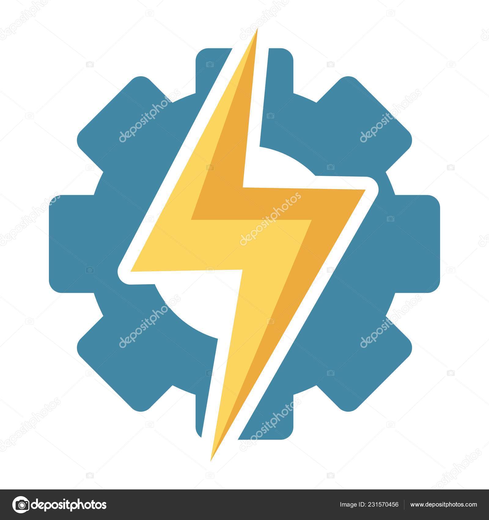 Electrician Service Logotype Company Dealing Power Energy Vector Stock ...
