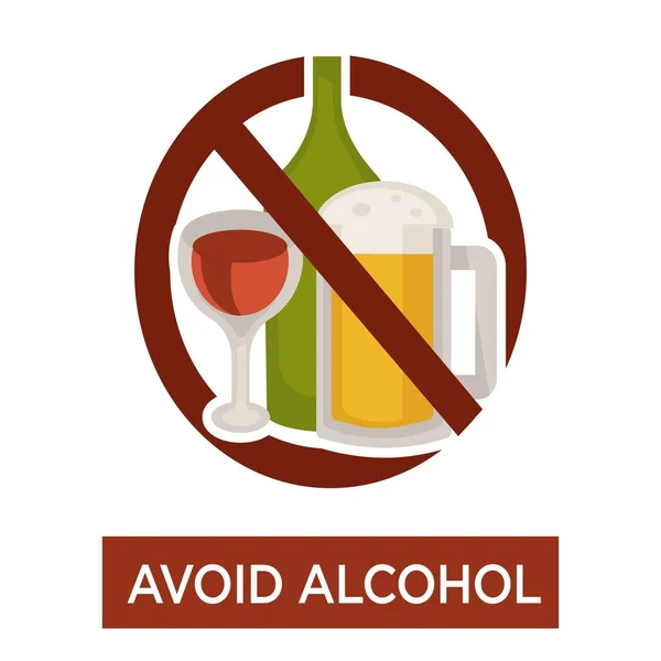 Avoid alcohol and smoking health care themed tip Stock Vector Image by ...