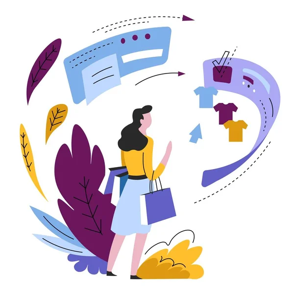 Cliente comprando imágenes de stock de arte vectorial | Depositphotos