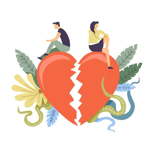 Couple break up Vector Images | Depositphotos