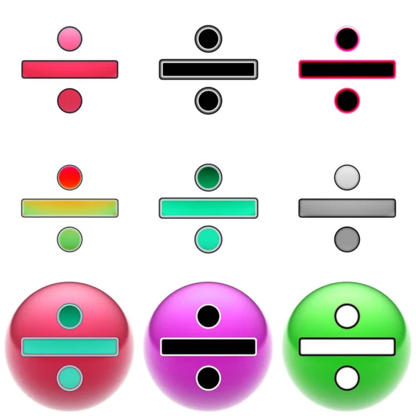 Colorful Division Symbol