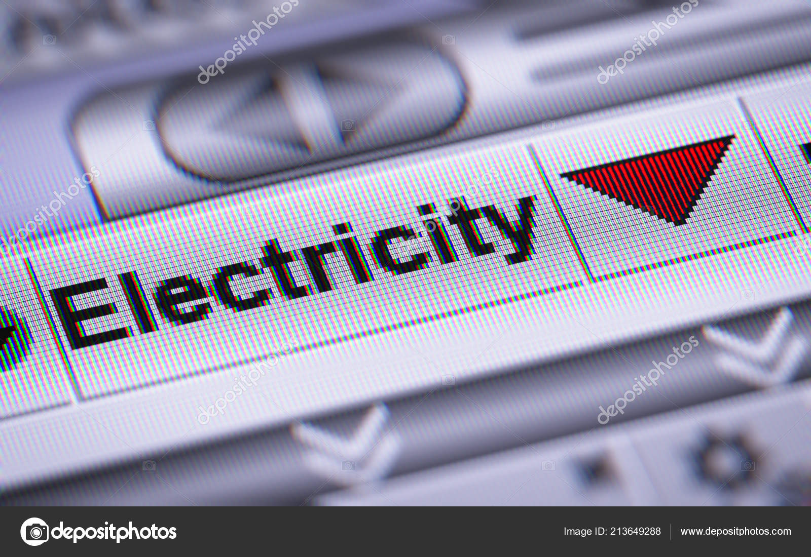 Index Electricity Screen — Stock Photo © PirenX #213649288