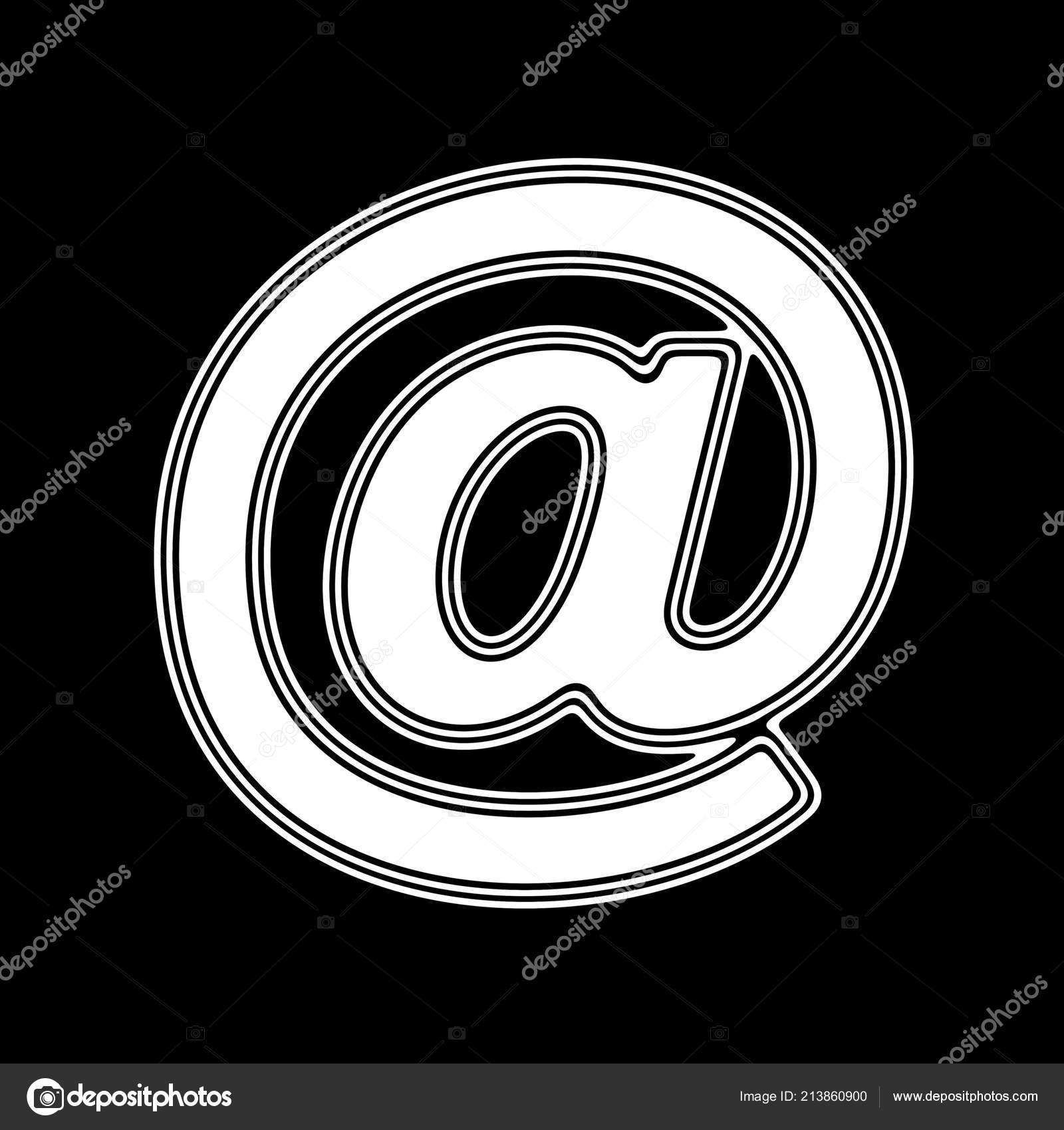 White Icon Black Background Stock Photo by ©PirenX 213860900