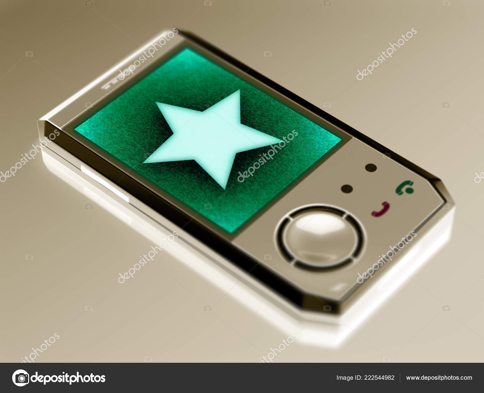 Star Icon Smartphone Illustration — Stock Photo © PirenX #222544982