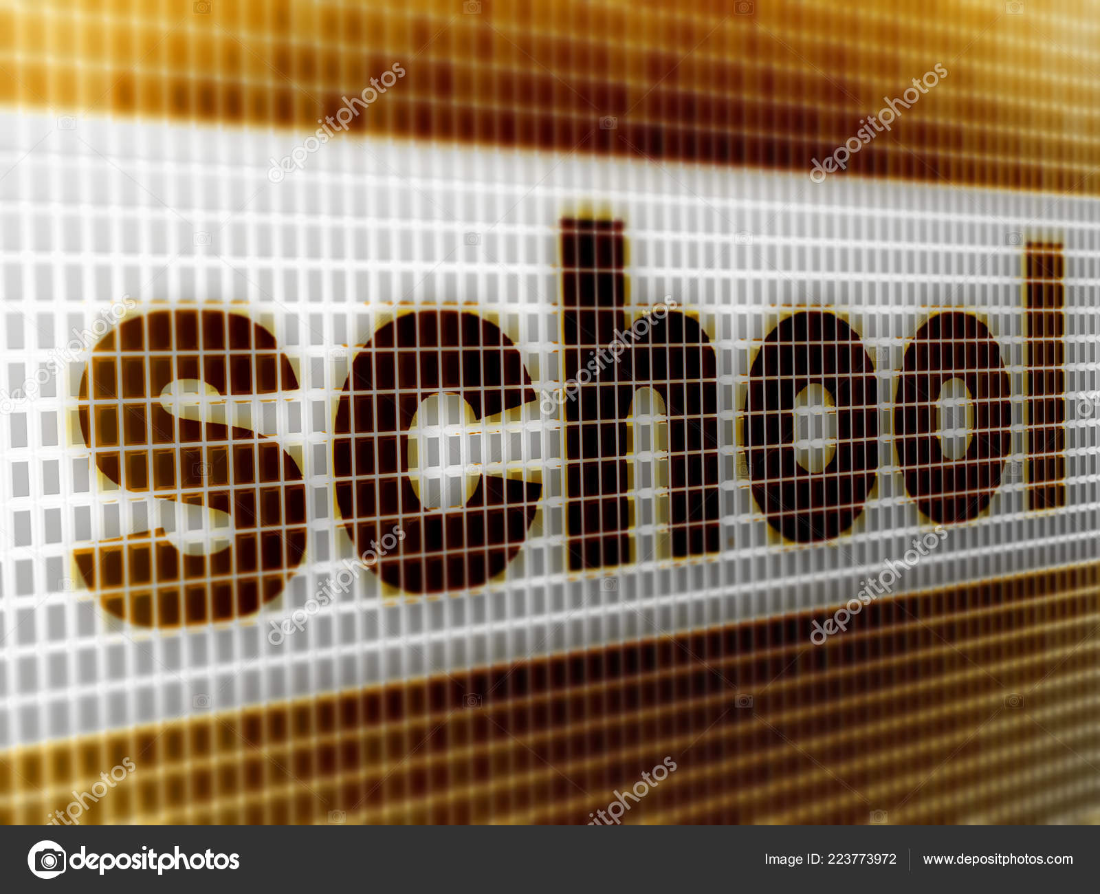 School Screen Illustration — Stock Photo © PirenX #223773972