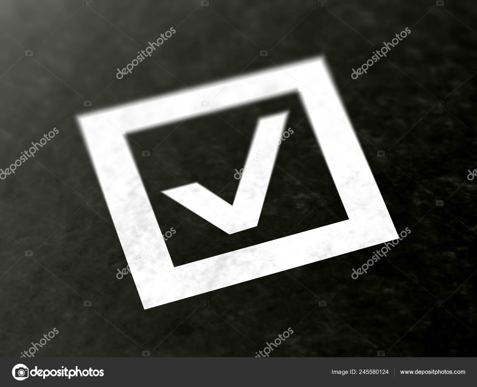 Checkbox Sign Icon Black Background — Stock Photo © PirenX #245580124