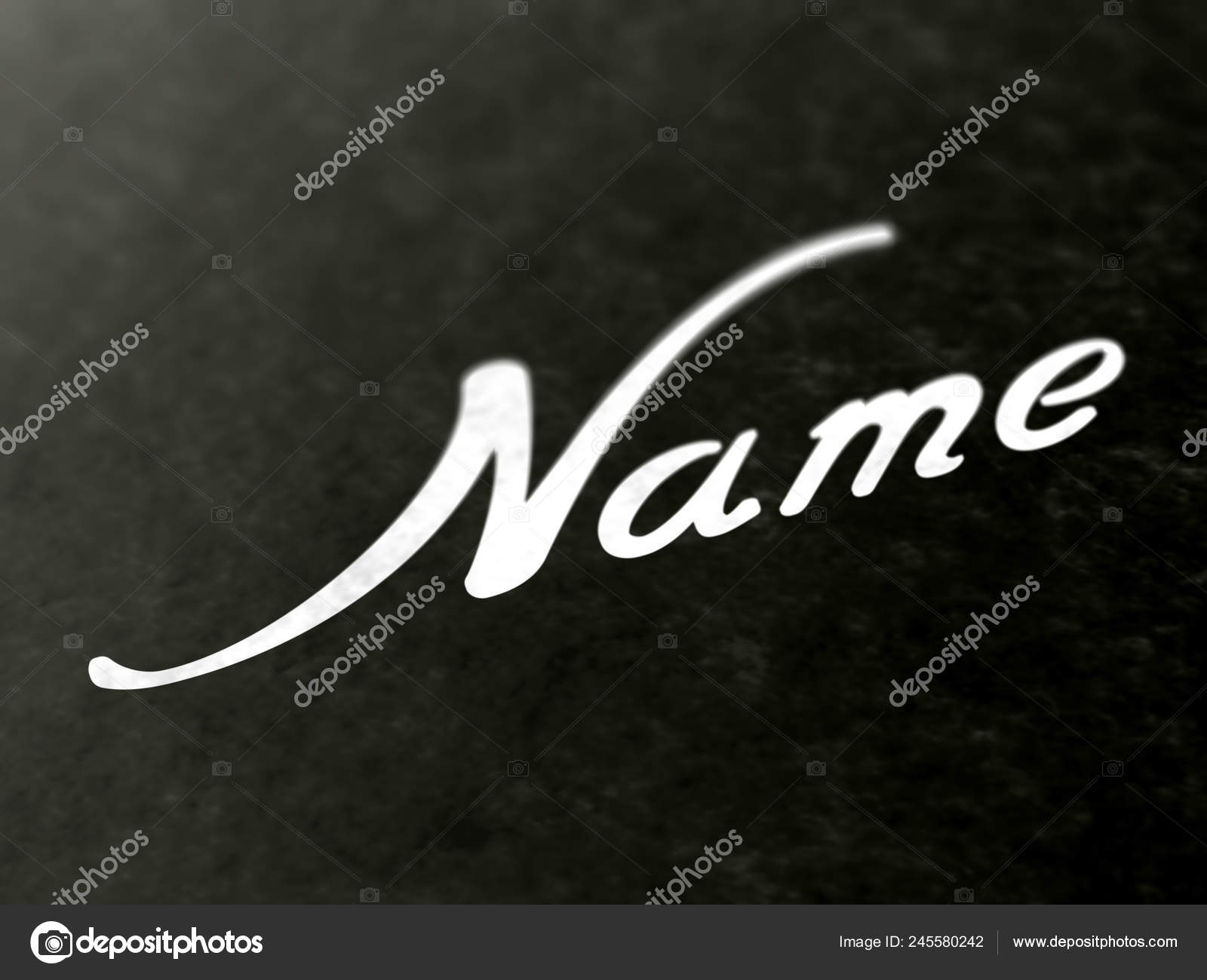 Name Sign Icon Black Background — Stock Photo © PirenX #245580242