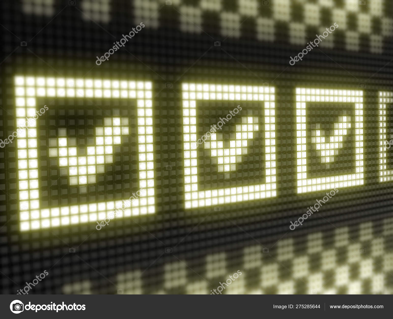 Checkbox Lighted Pixelated Sign Dark Led Board Stock Photo by ©PirenX ...