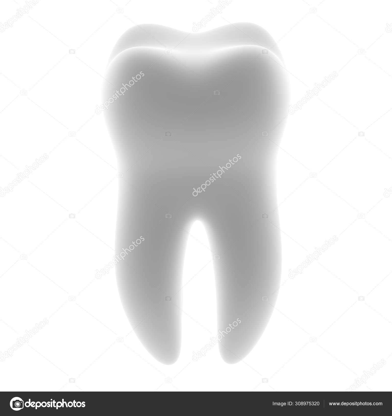 Tooth White Background Illustration — Stock Photo © PirenX #308975320