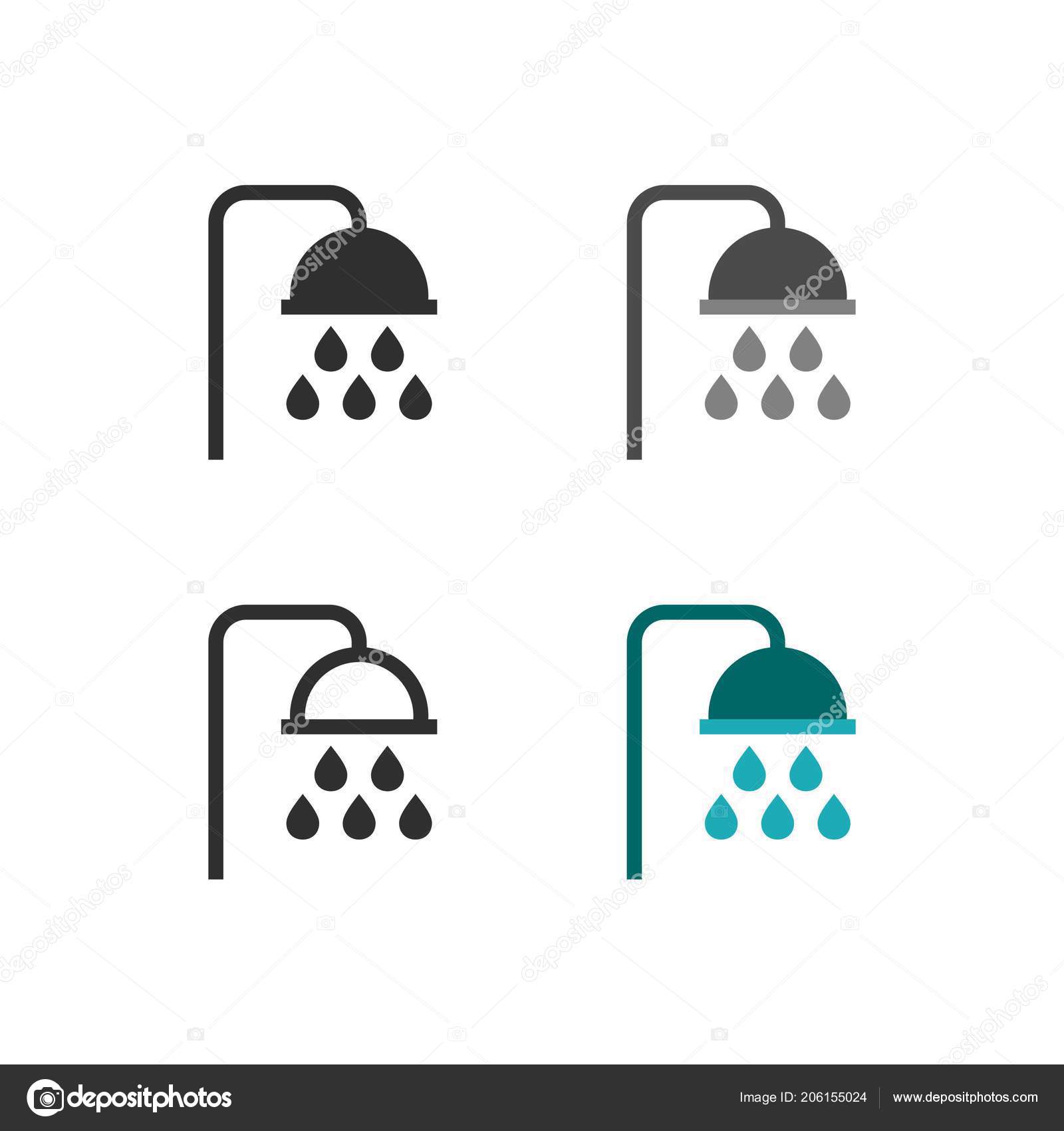 Water Flowing Rainshower Icons Stock Vector Image by ©Den.Barbulat ...