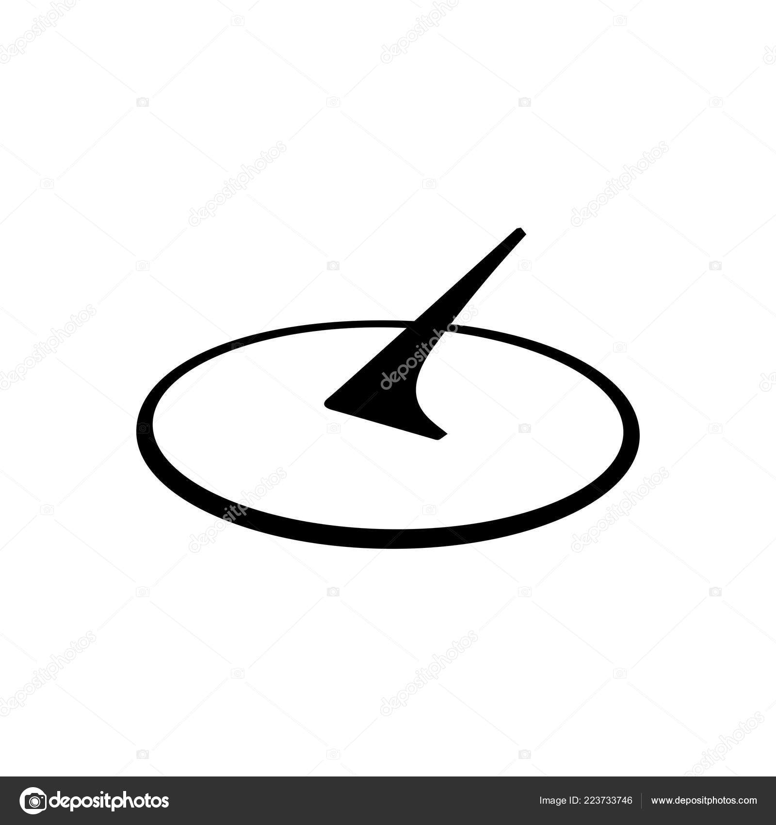 Sunny Sundial Sun Position Shadow Clock Stock Vector Image by ©Den ...