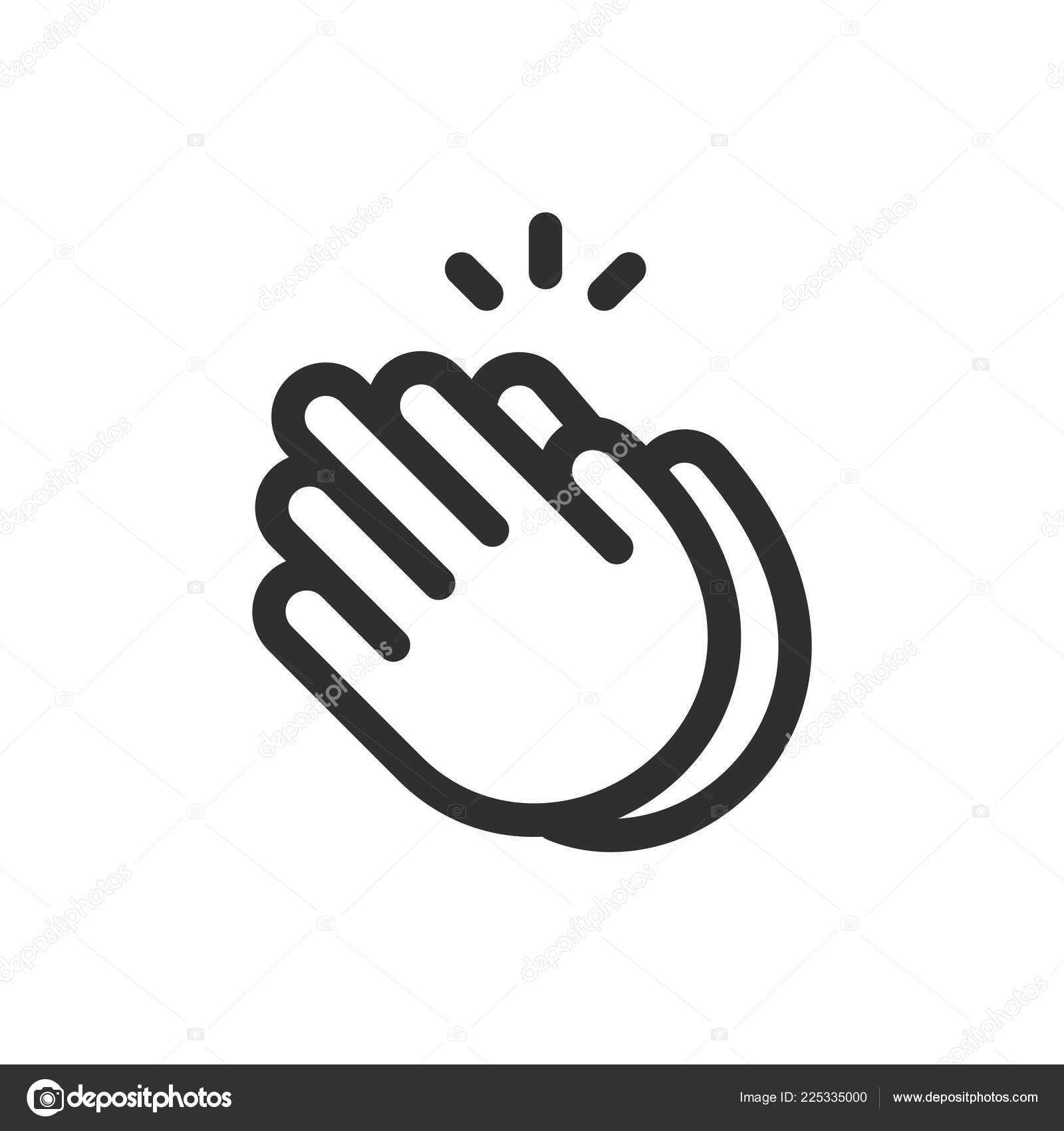 Clapping Hands Sign Icon Stock Vector by ©Den.Barbulat 225335000