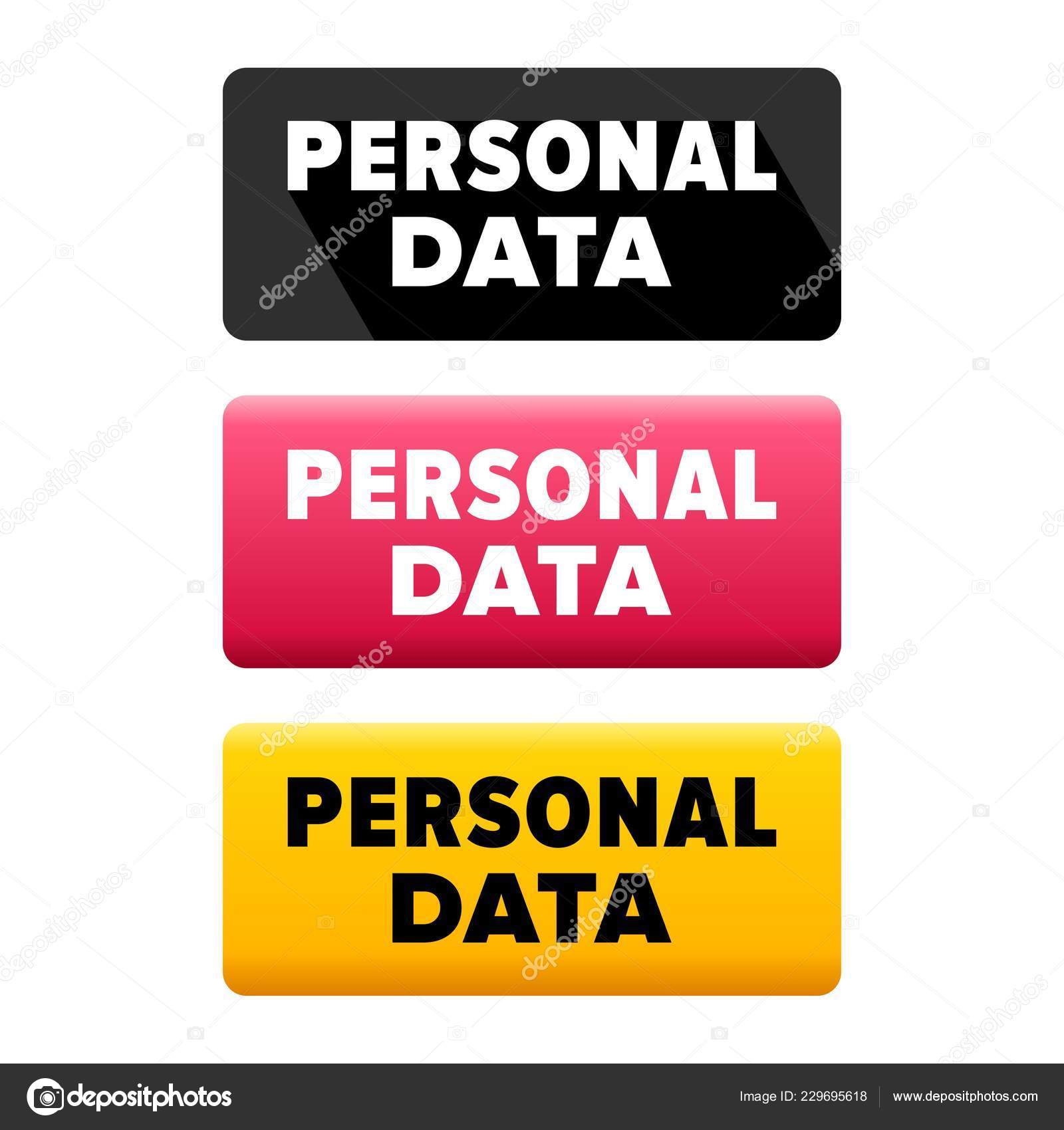 Personal Data Symbol Vector Stock Vector Image by ©Den.Barbulat #229695618