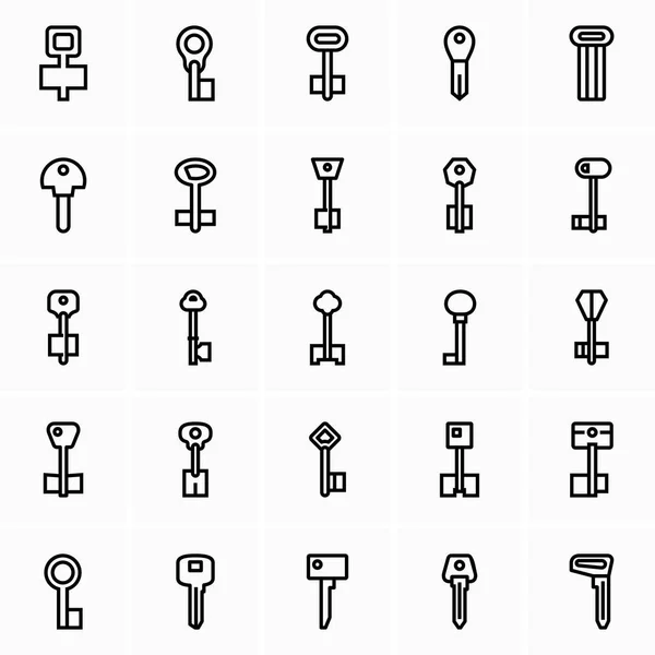 Types of keys Vector Art Stock Images | Depositphotos