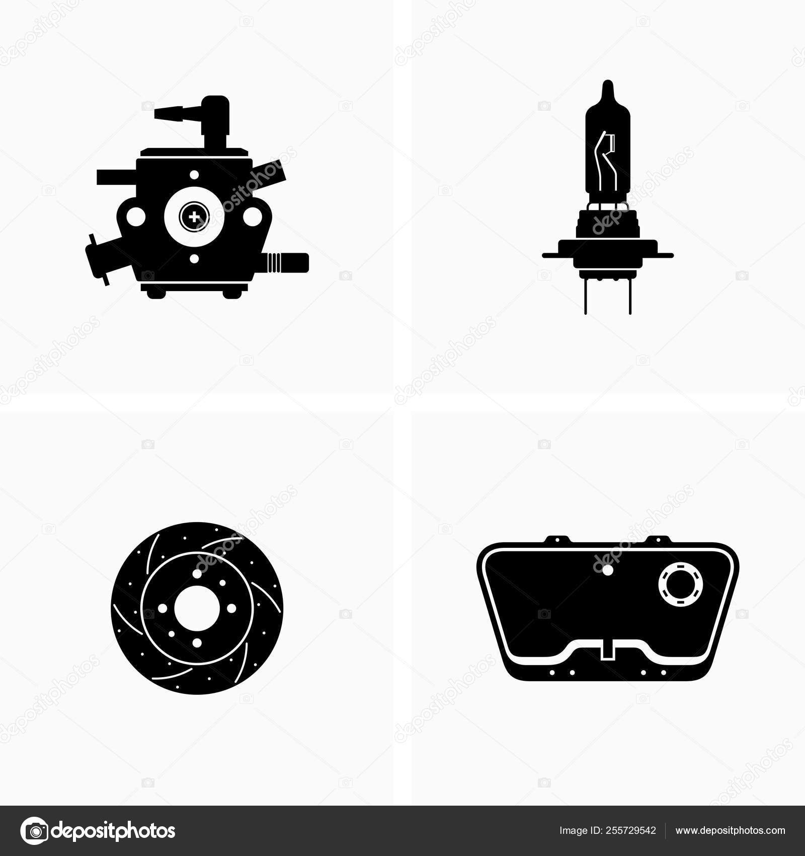 Auto Car Parts Vector Stock Vector by ©Den.Barbulat #255729542